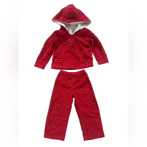 poetica | Matching Sets | Vintage Minky Dimple Dot Red Cozy Set | Poshmark